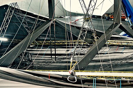 Aufbau von einem Zeppelin Luftschiff | Zeppelin NT