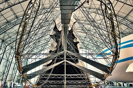 Der Aufbau von einem Zeppelin NT von der Struktur bis zur Hülle